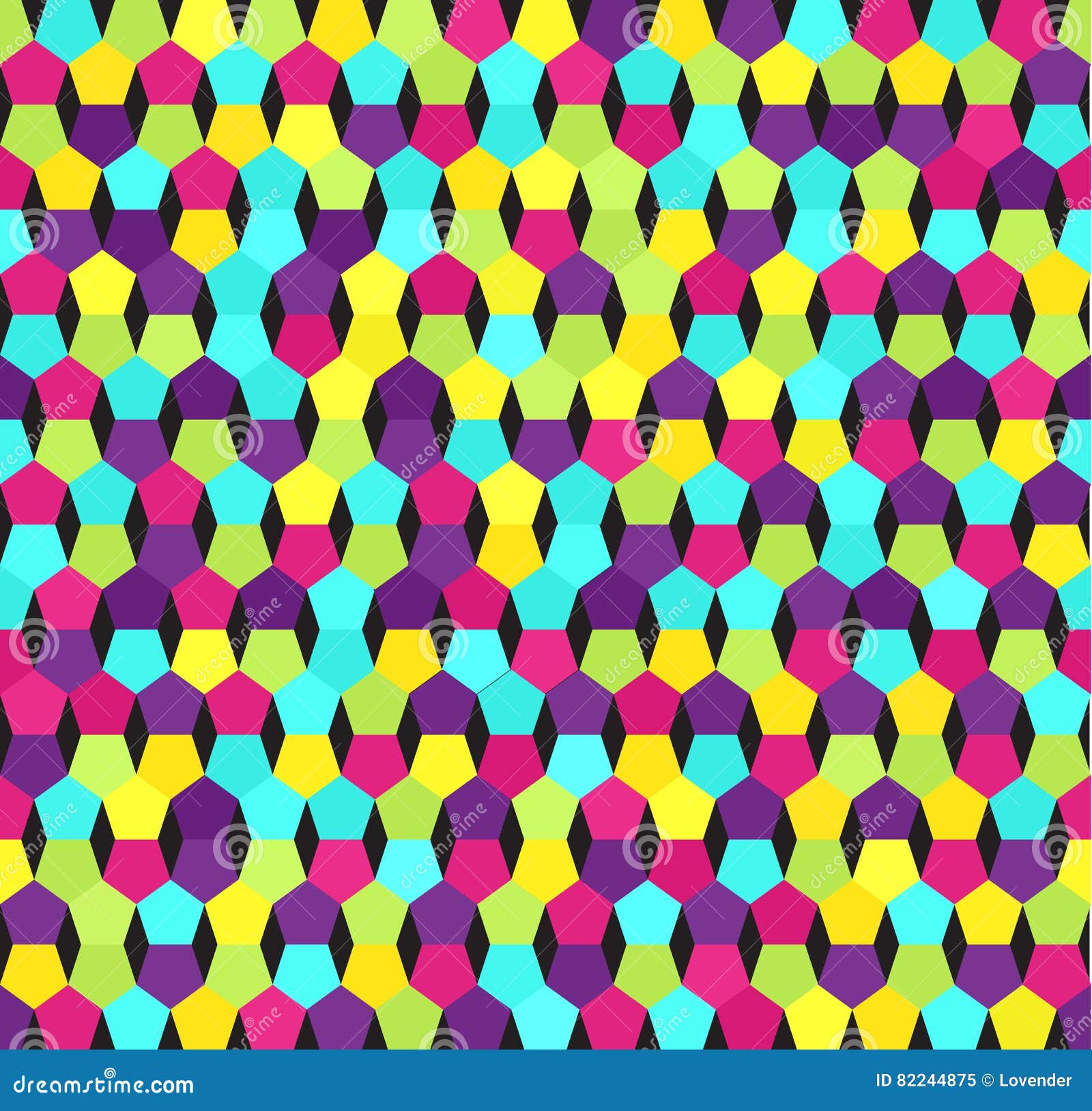 Pentagon Pattern. Vector Seamless Background Stock Vector ... Pentagon Pattern. Vector Seamless Background Stock Vector ...