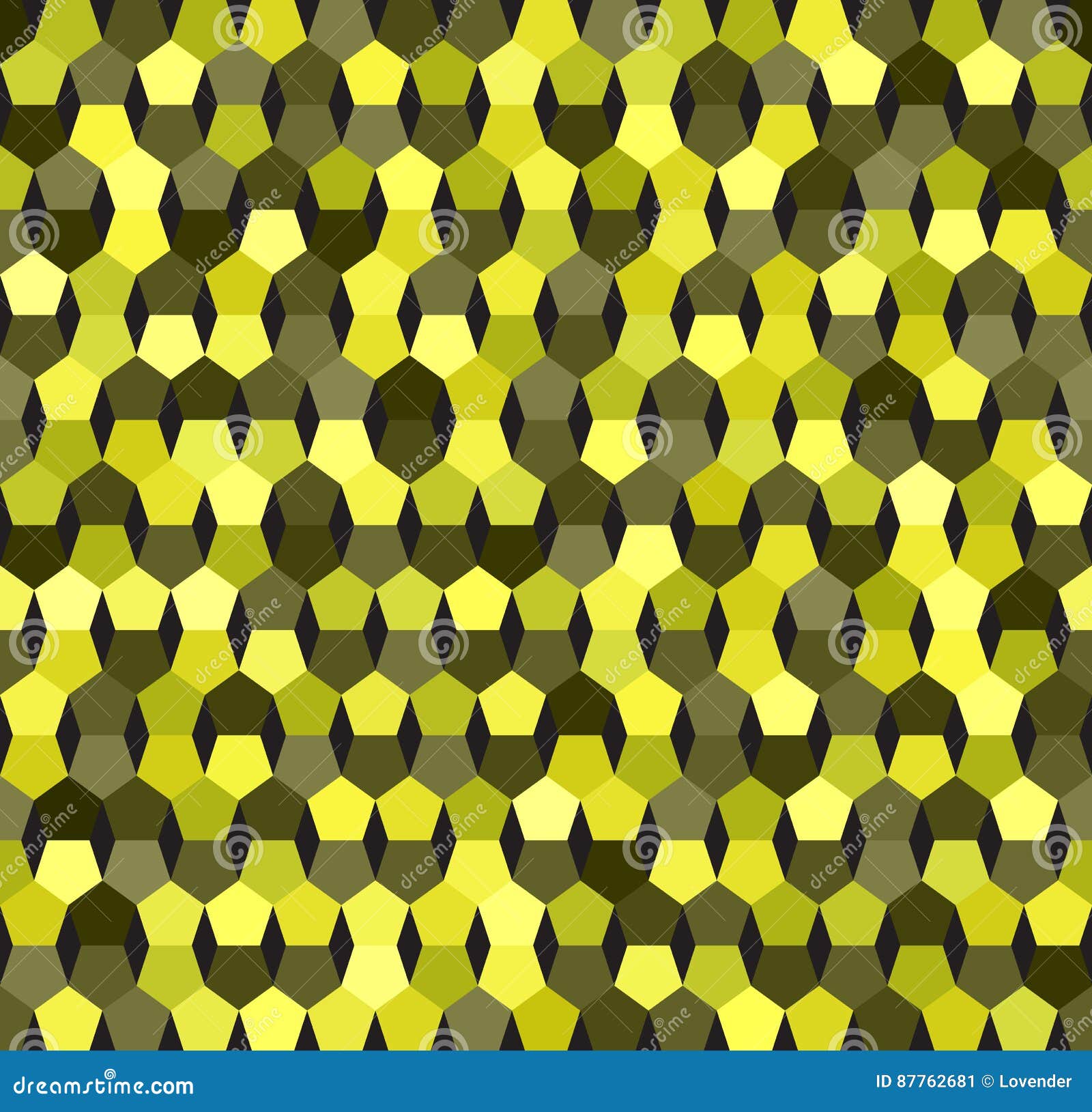 Pentagon Pattern. Vector Seamless Background Stock Vector ...
