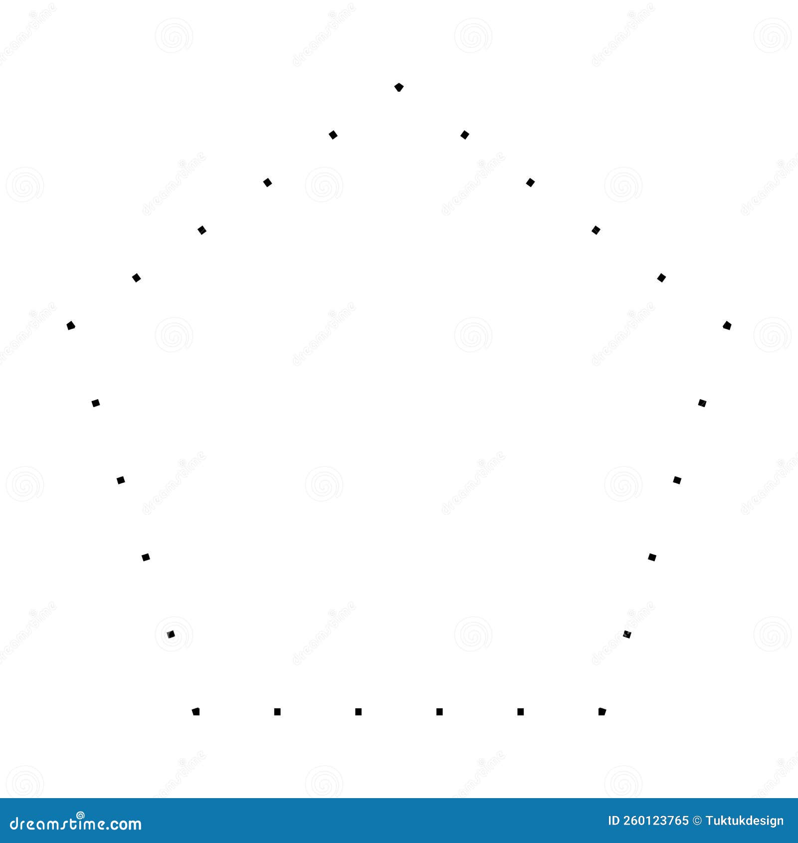 Pentagon Shape Dotted Symbol Vector Icon for Creative Graphic Design Ui ...