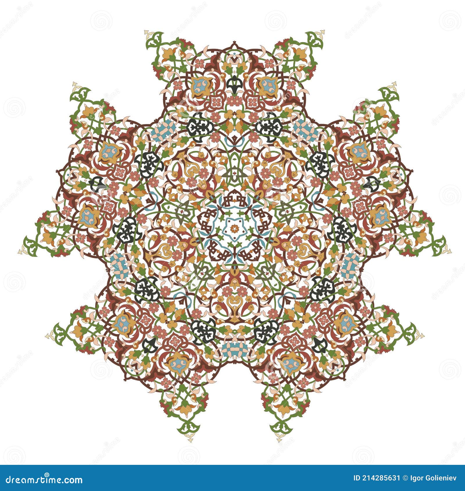 Pentagonal Mandala Five Pointed Design Element EPS Stock Vector ...