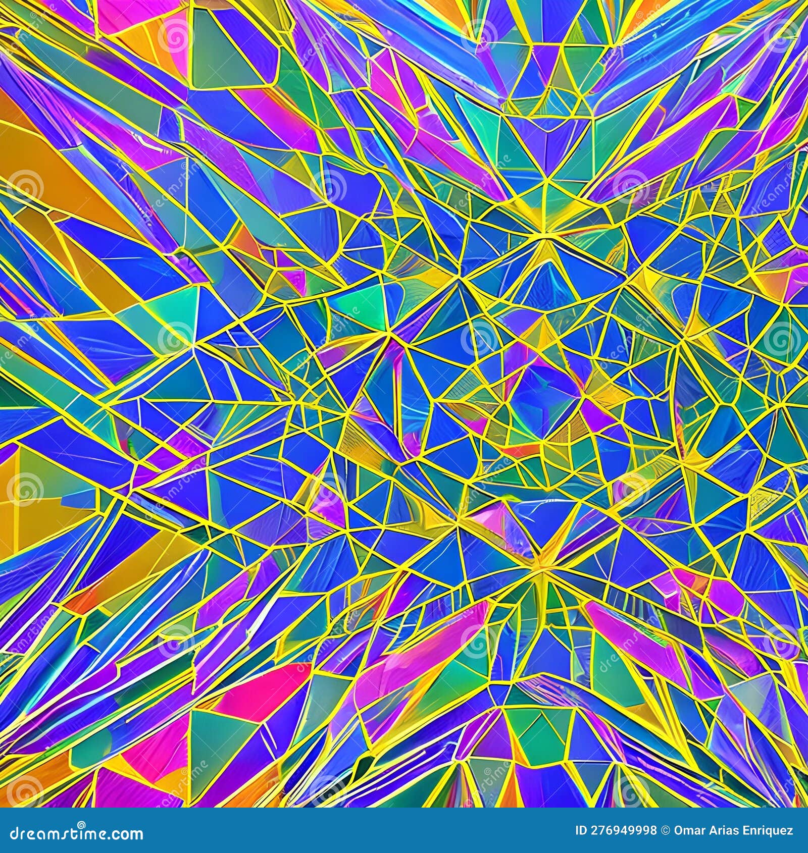 Pentagonal Paradise: an Image of a Geometric Pattern Created with Five ...