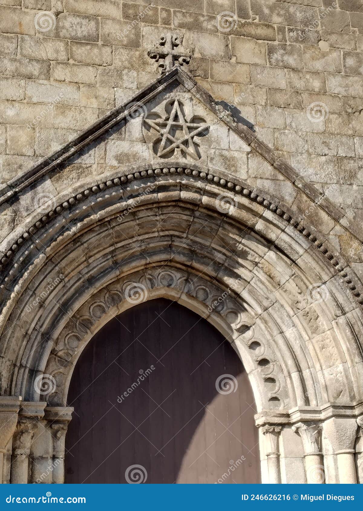 Pentagram Church Cultur Esoteric Star Stock Photo - Image of pentagram ...