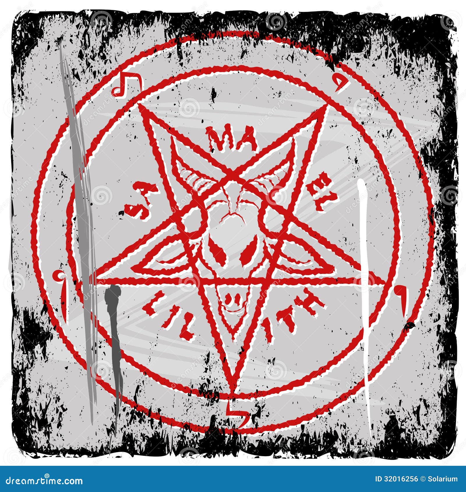 Pentagram stock vector. Illustration of earthy, dirt - 32016256