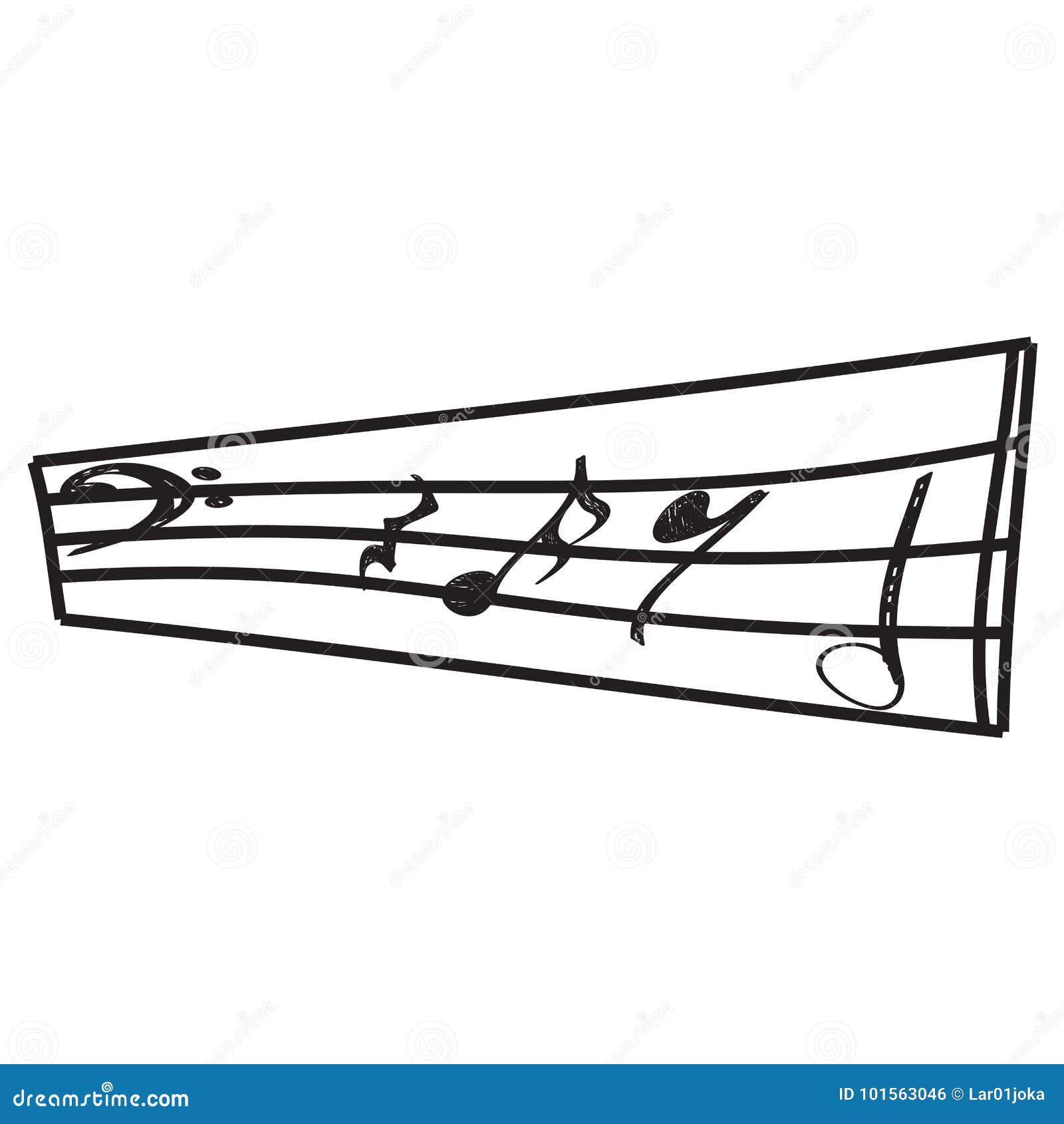 Pentagram with Musical Notes Stock Vector - Illustration of design ...