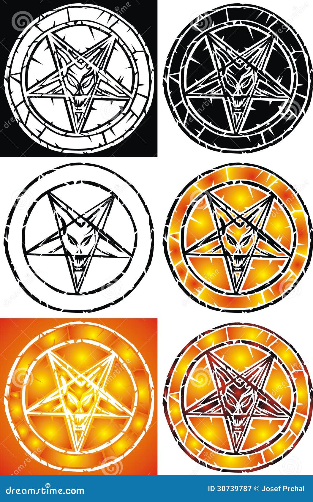 Pentagram - Sign of the Hell Stock Vector - Illustration of symbol ...