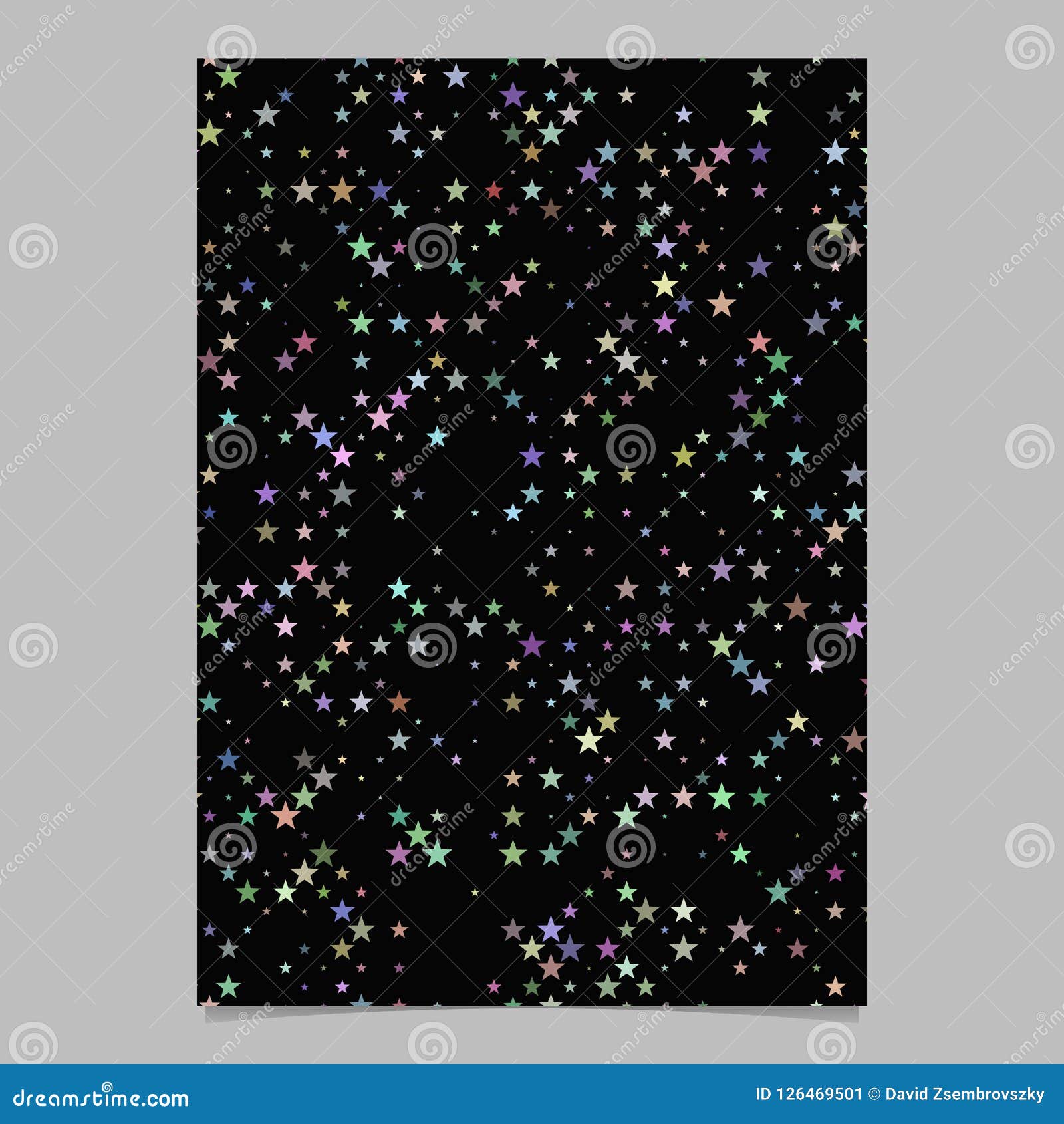 Star Pattern Poster Template - Vector Document Background Graphic Stock ...