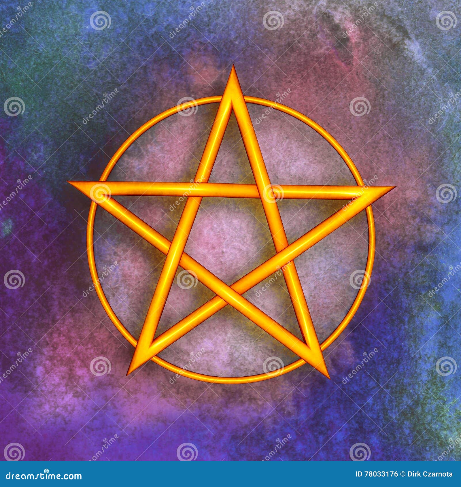 Pentagram Symbol stock illustration. Illustration of icon - 78033176