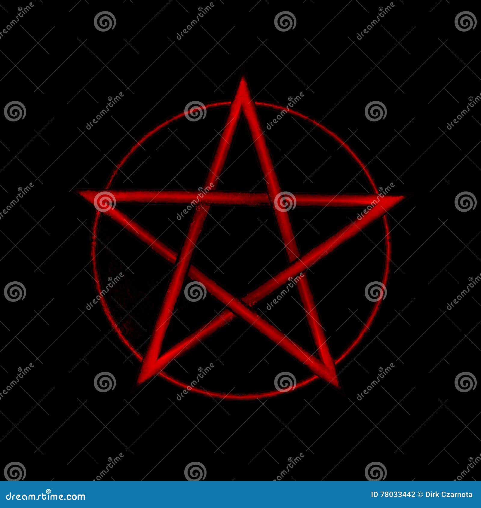 Pentagram Symbol stock illustration. Illustration of sign - 78033442