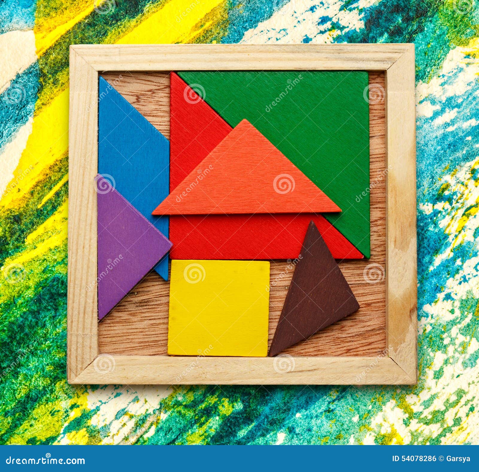 Pentamino for Children in Magic Square Stock Photo - Image of ...