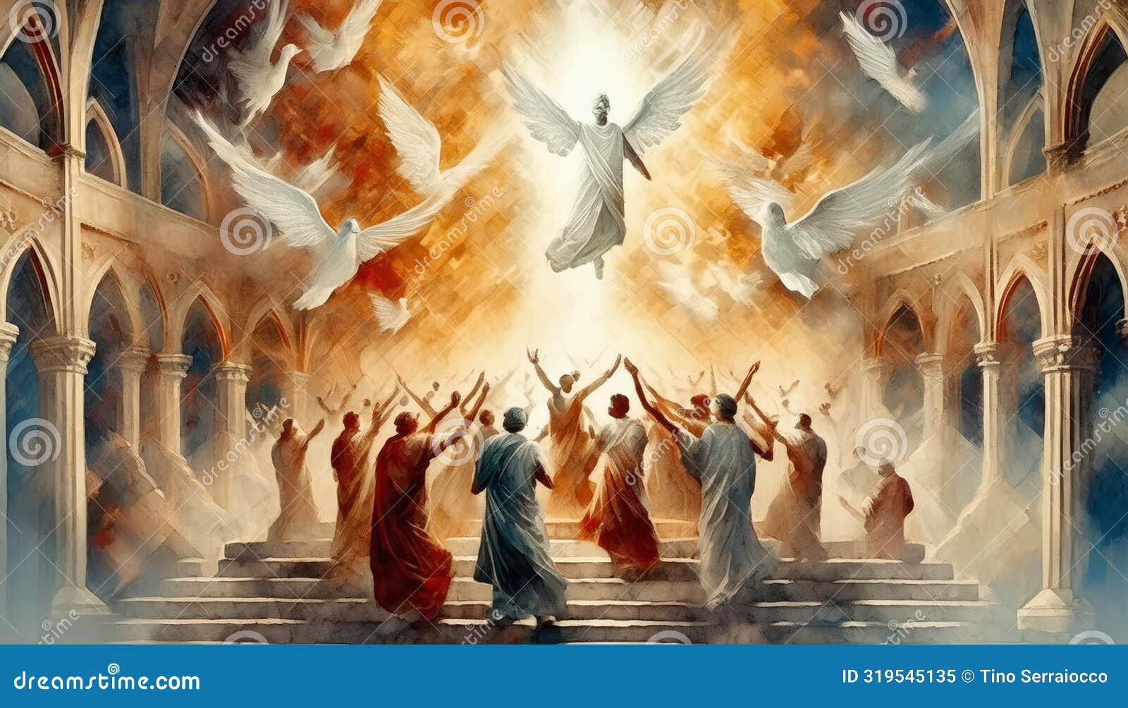Pentecost. the Descent of the Holy Spirit on the Apostles. Digital ... Pentecost. the Descent of the Holy Spirit on the Apostles. Digital ...