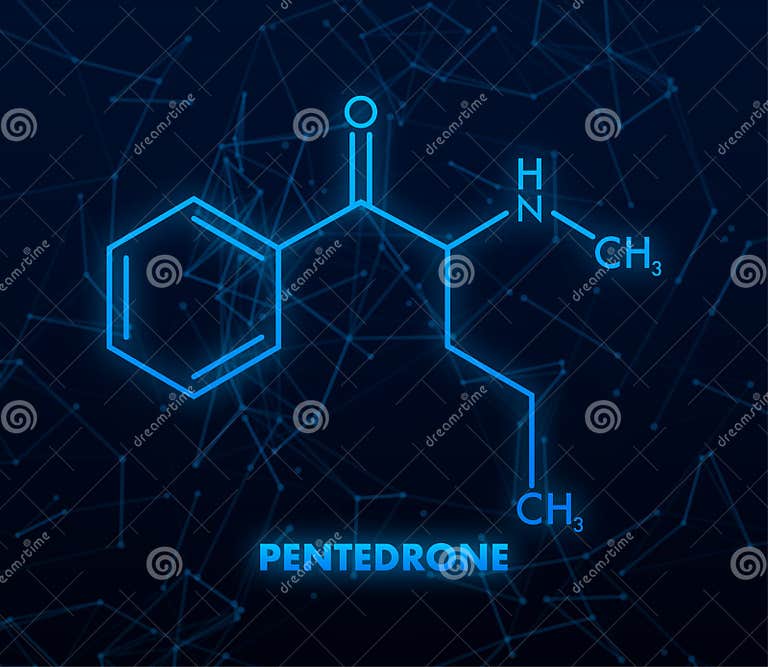 Pentedrone Formula. Pentedrone Molecular Structure Stock Vector ...