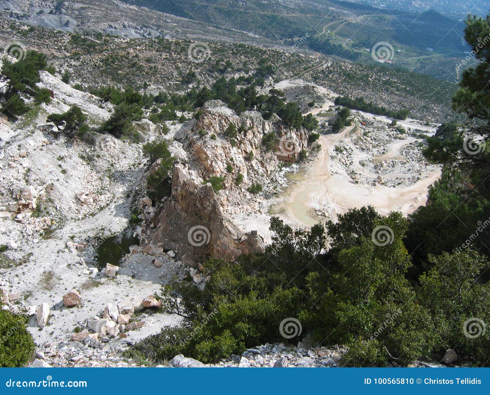 Penteli Mountain Athens Greece Stock Photo - Image of greek, landmark ...