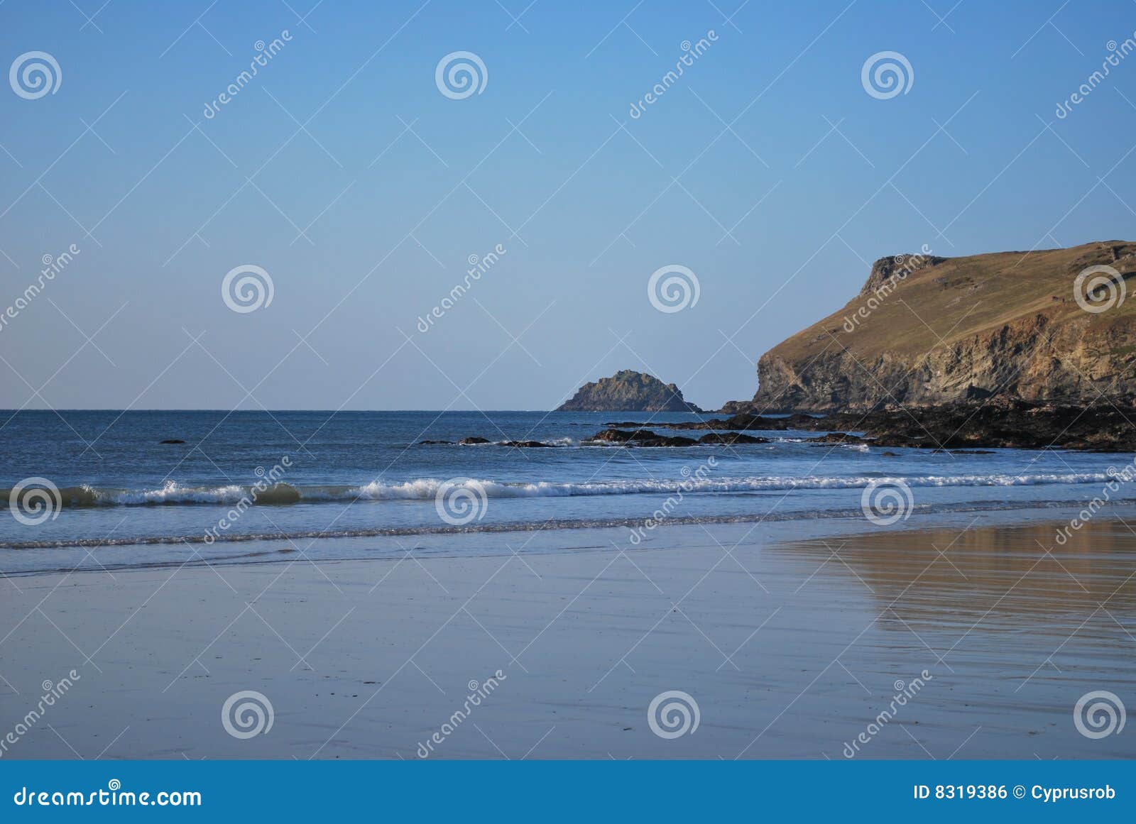 Pentire Point stock photo. Image of headlands, surf, polzeath - 8319386