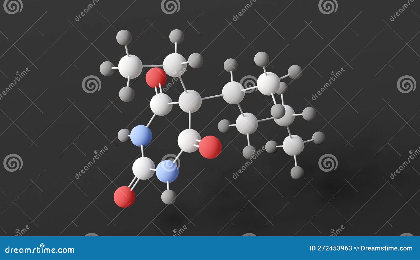Pentobarbital Molecule, Molecular Structures, Pentobarbitone, 3d Model ...