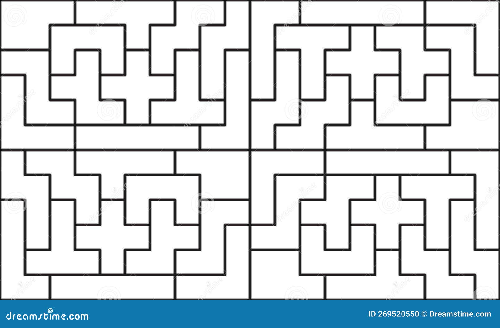 Pentomino puzzle pattern stock vector. Illustration of polyomino ...
