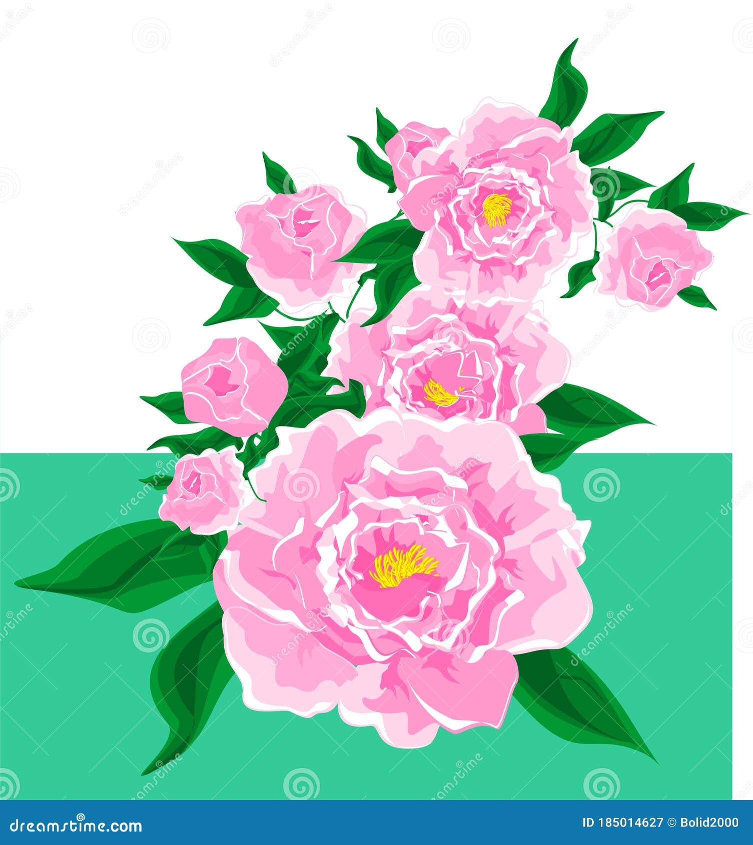 Peons and Colored Background Stock Illustration - Illustration of ...