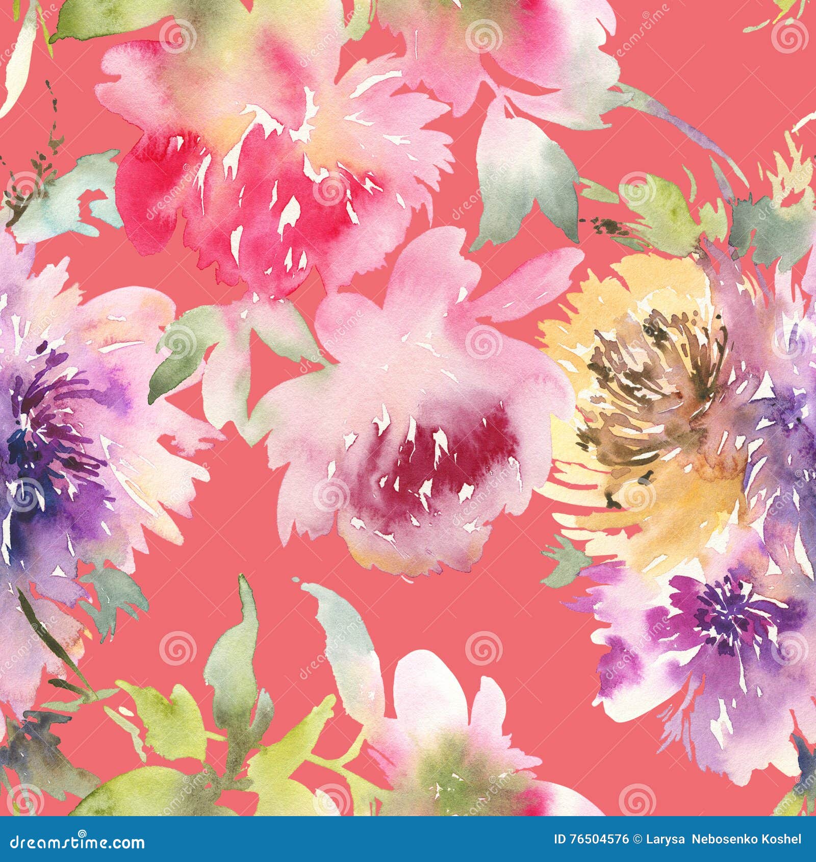 Peony seamless pattern stock illustration. Illustration of background ...