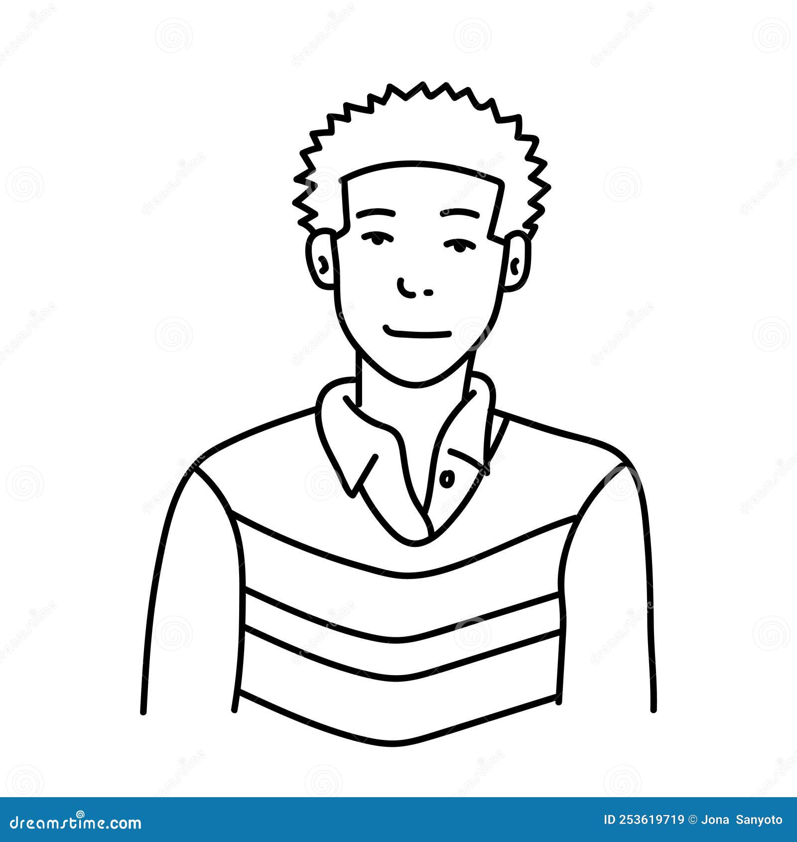 Unique Hand Drawn People Doodle Illustration Sketch Stock Vector ...