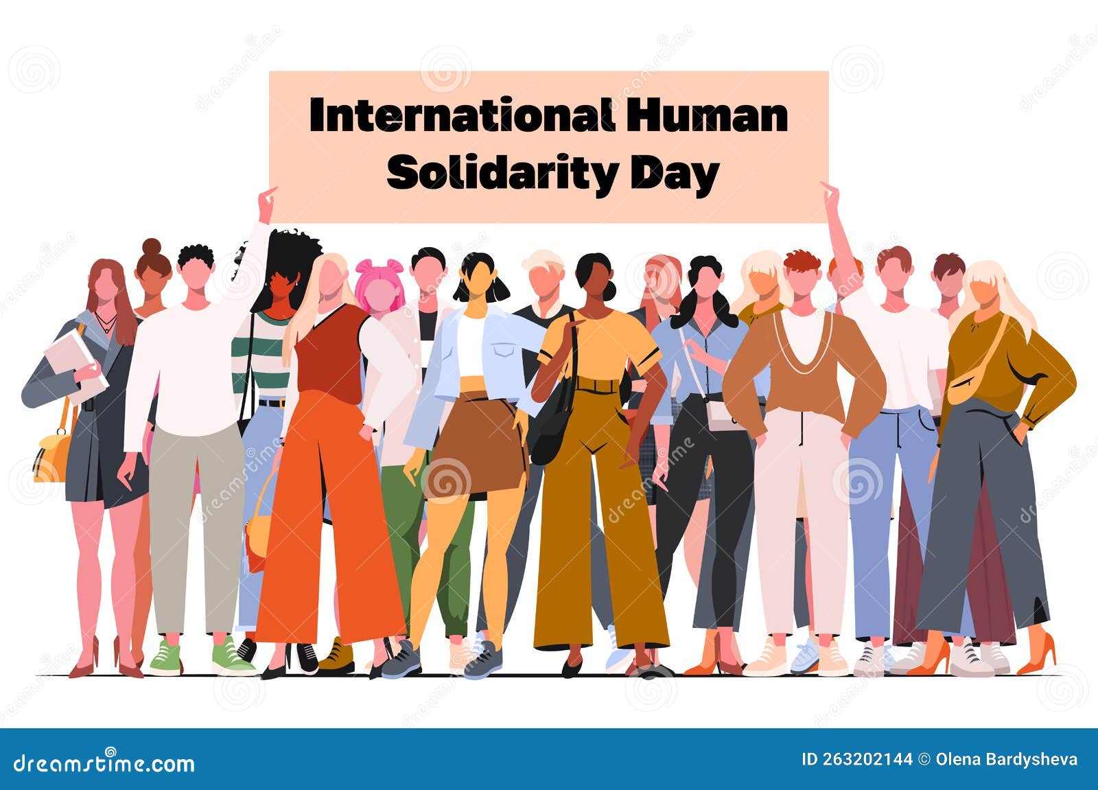 Multinational Society. Friendship, Teamwork and Cooperation Stock ...