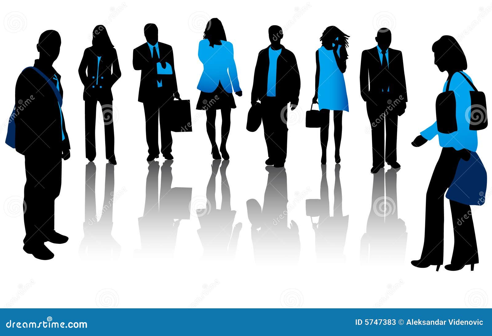 People stock vector. Illustration of shadow, businesswomen - 5747383