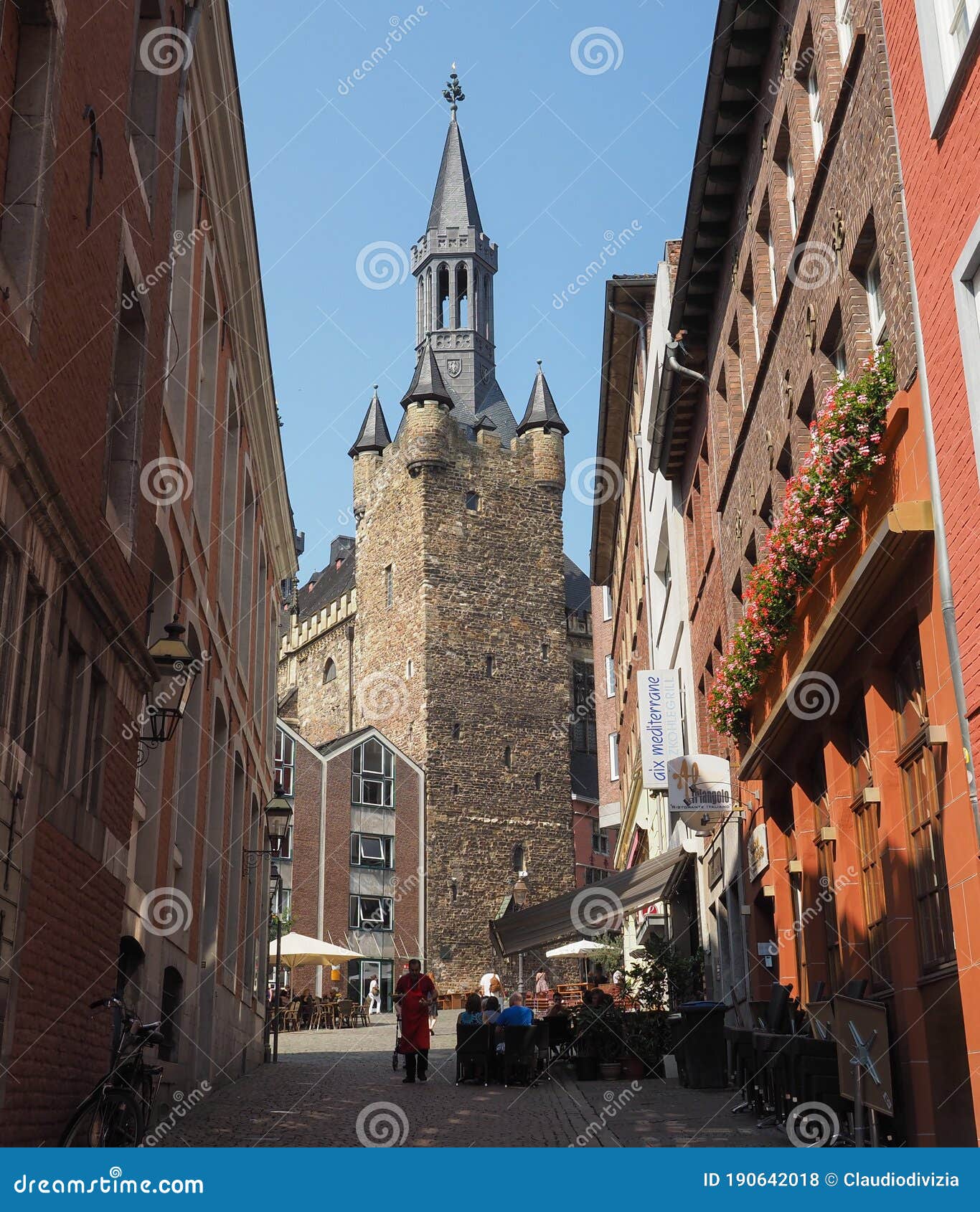 People in Aachen City Centre Editorial Stock Photo - Image of chapelle ...