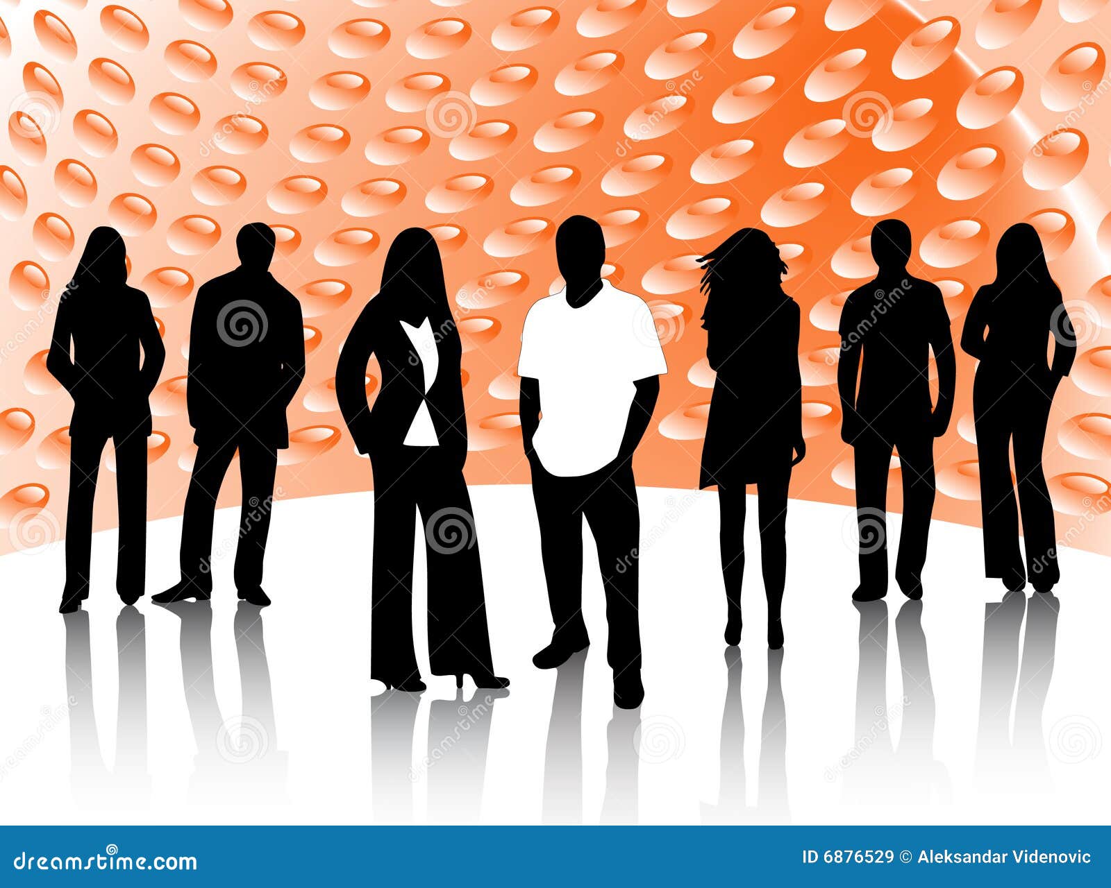 People and abstract stock vector. Illustration of figure - 6876529