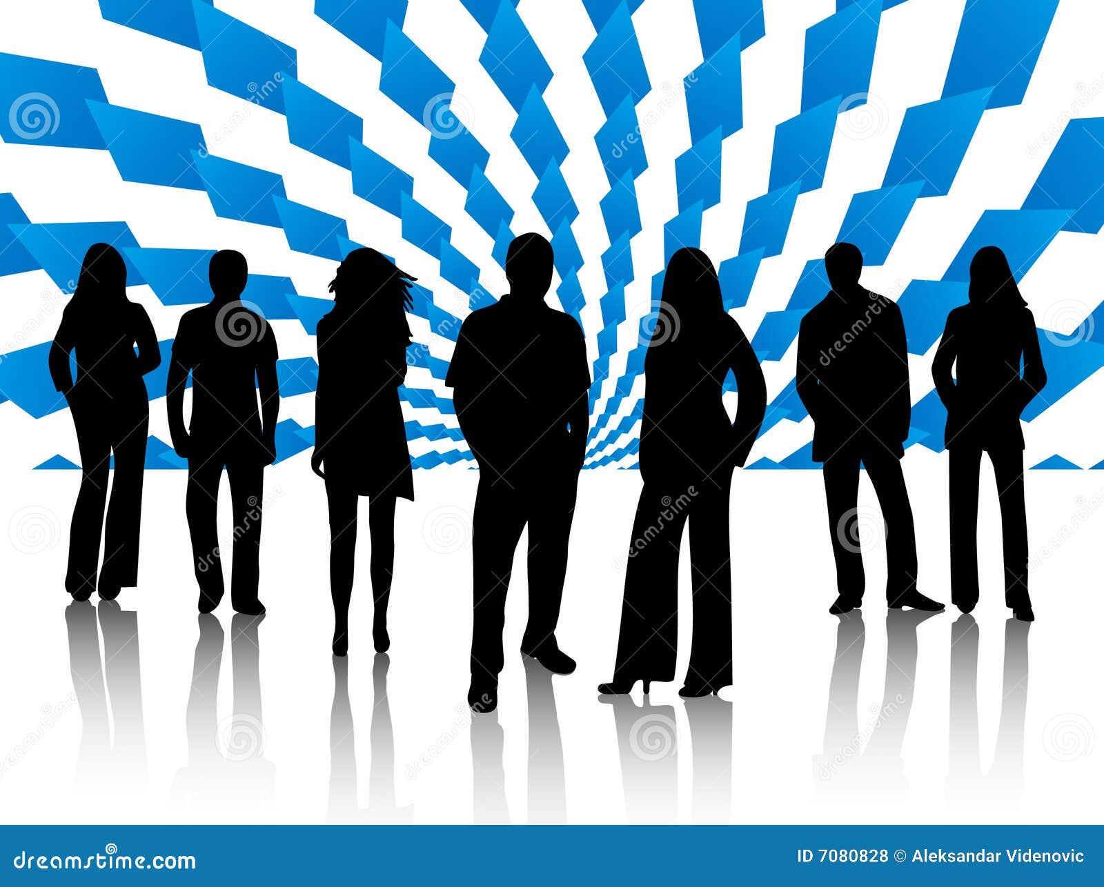 People and abstract stock vector. Illustration of success - 7080828