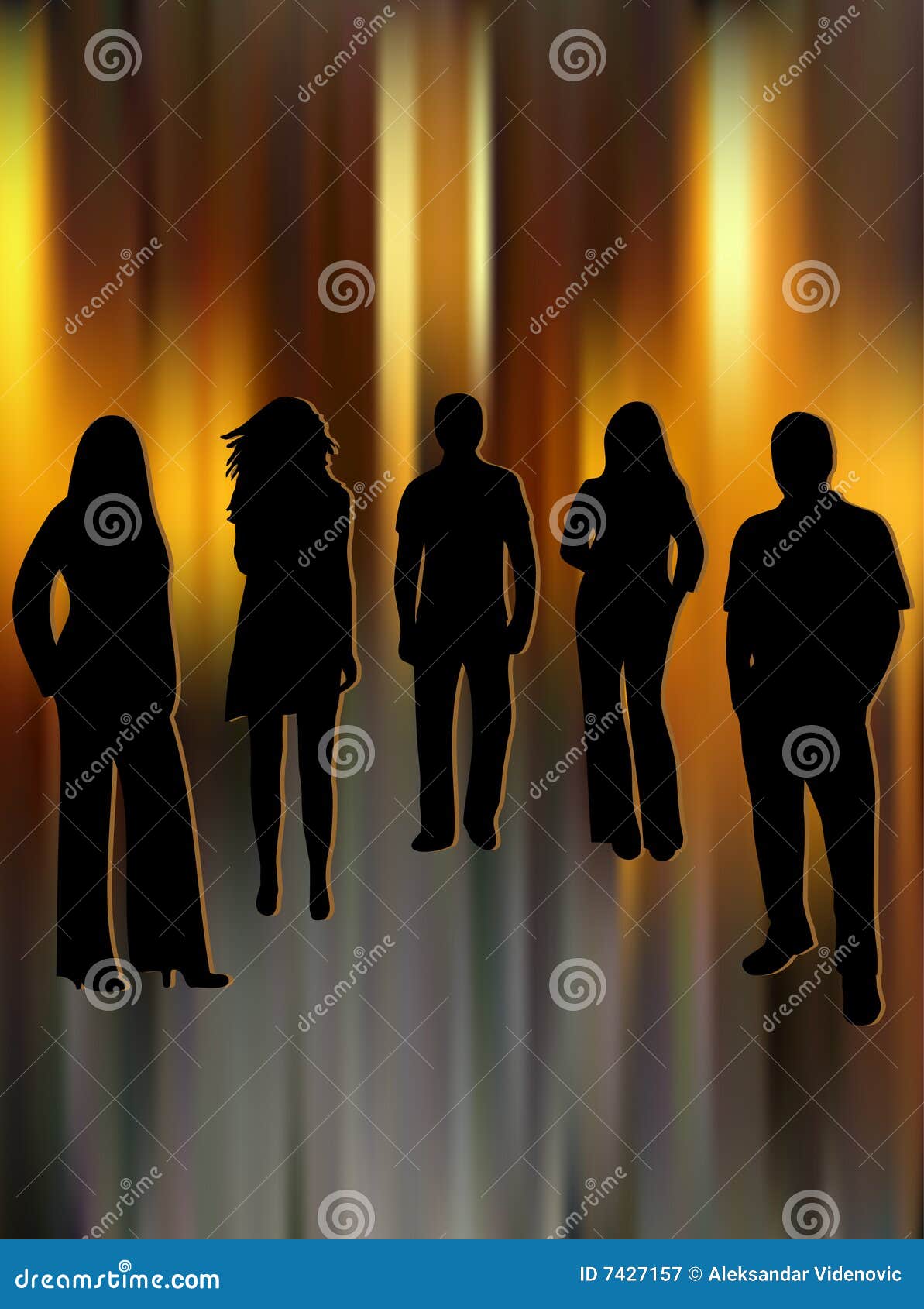 People and abstract stock vector. Illustration of background - 7427157