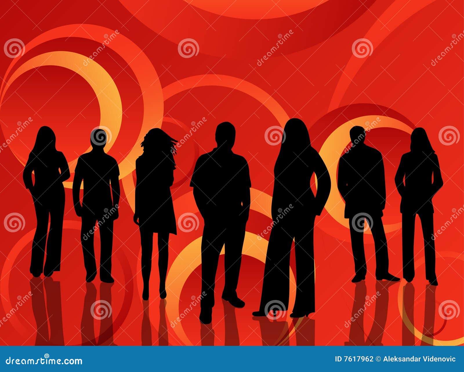 People and abstract stock vector. Illustration of isolated - 7617962