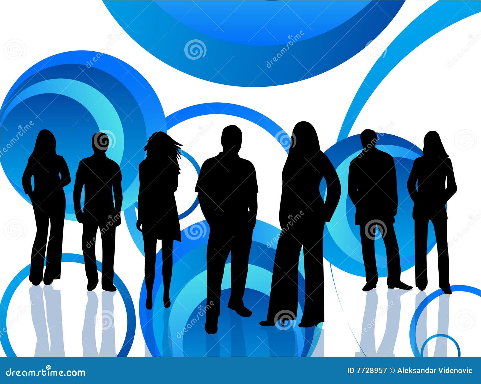 People and abstract stock vector. Illustration of figure - 7728957