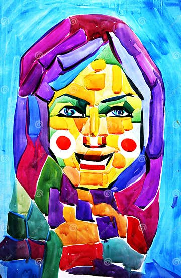 People Abstract.Drawing Academic Stock Illustration - Illustration of ...