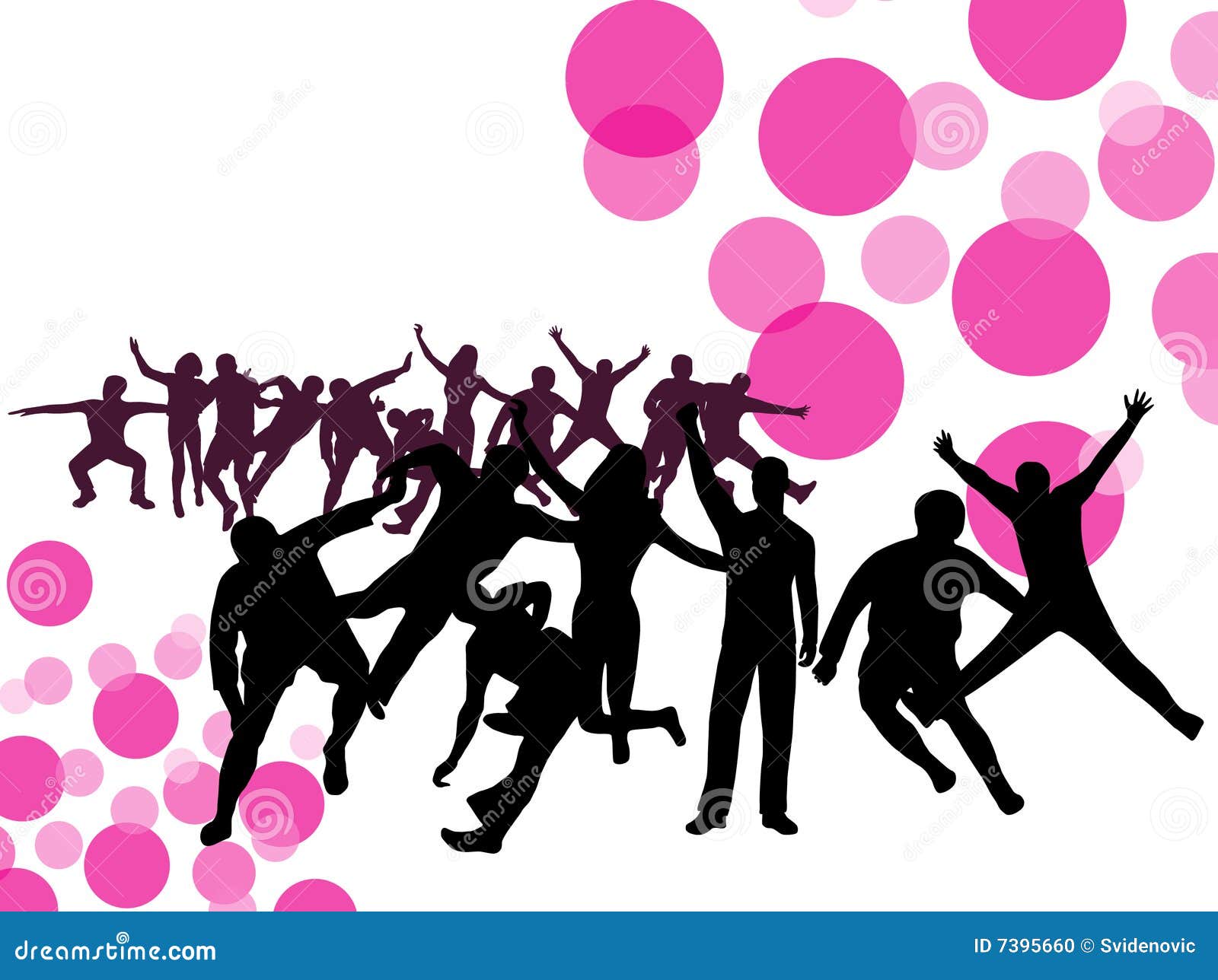 People in action stock vector. Illustration of enjoy, background - 7395660