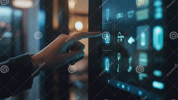 People Using Personal Devices, Smart Home Devices Stock Photo - Image ...