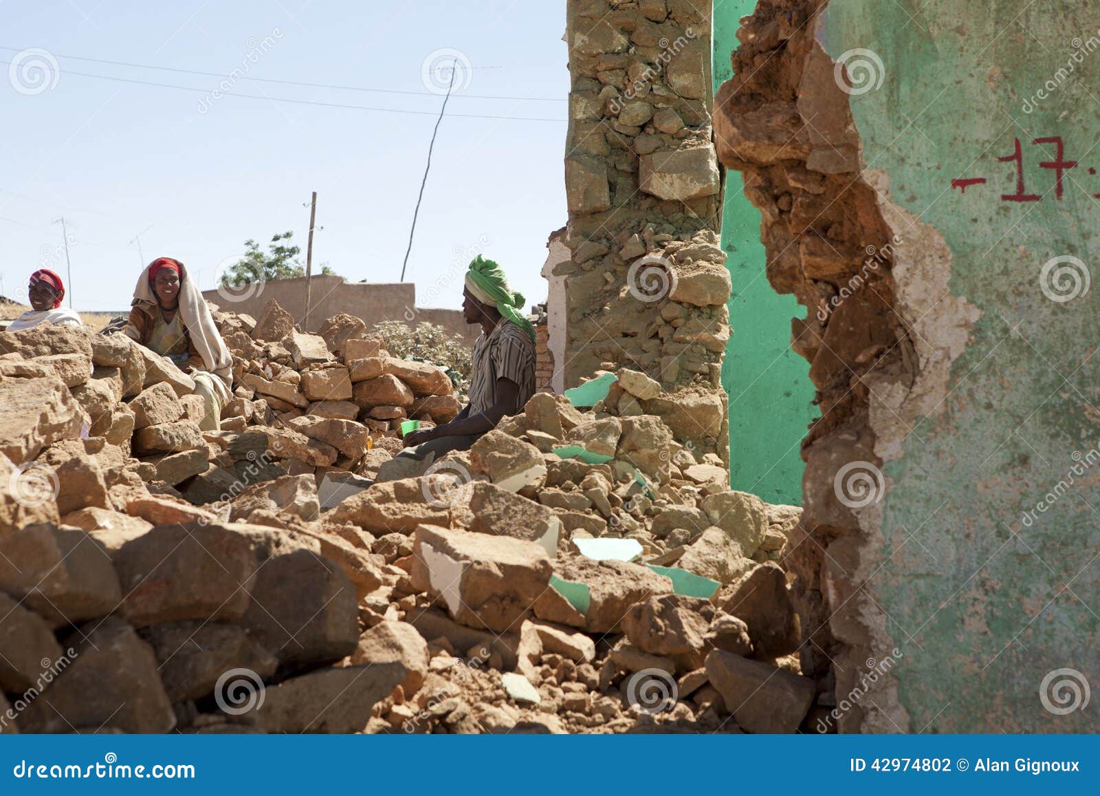 People Amongst Rubble, Ethiopia Editorial Photography - Image of homes ...