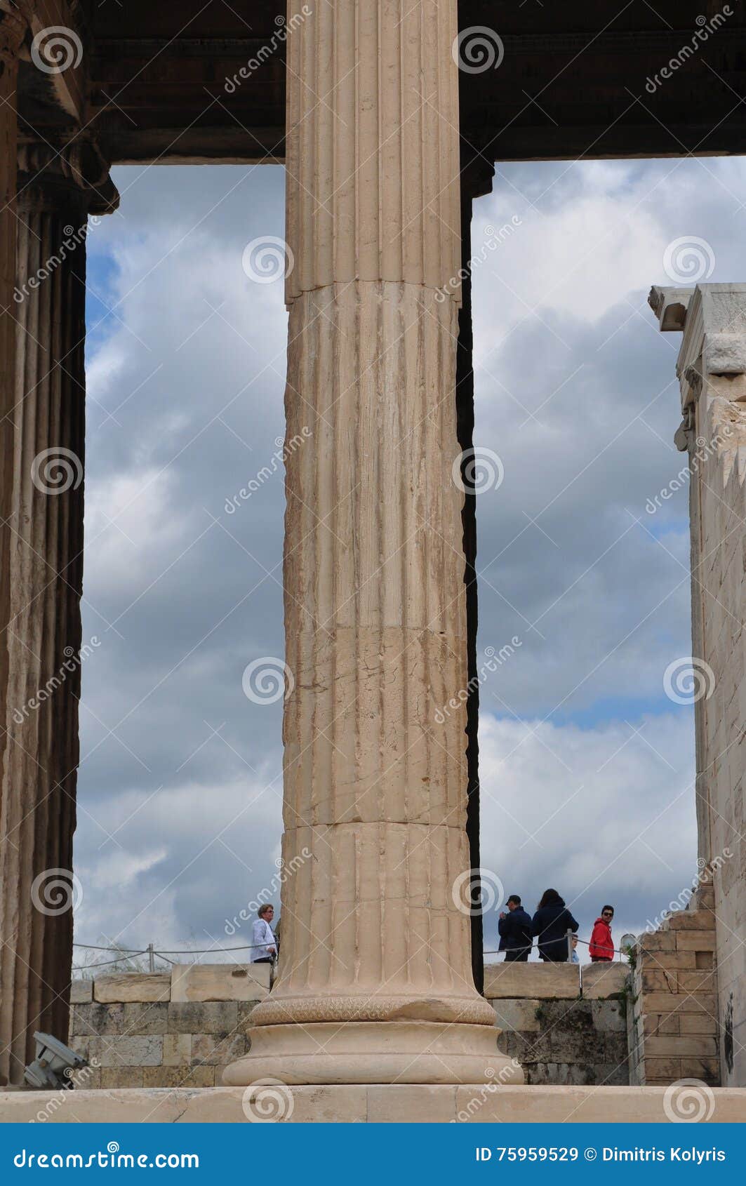 People and Ancient Marble Column Editorial Stock Image - Image of ...
