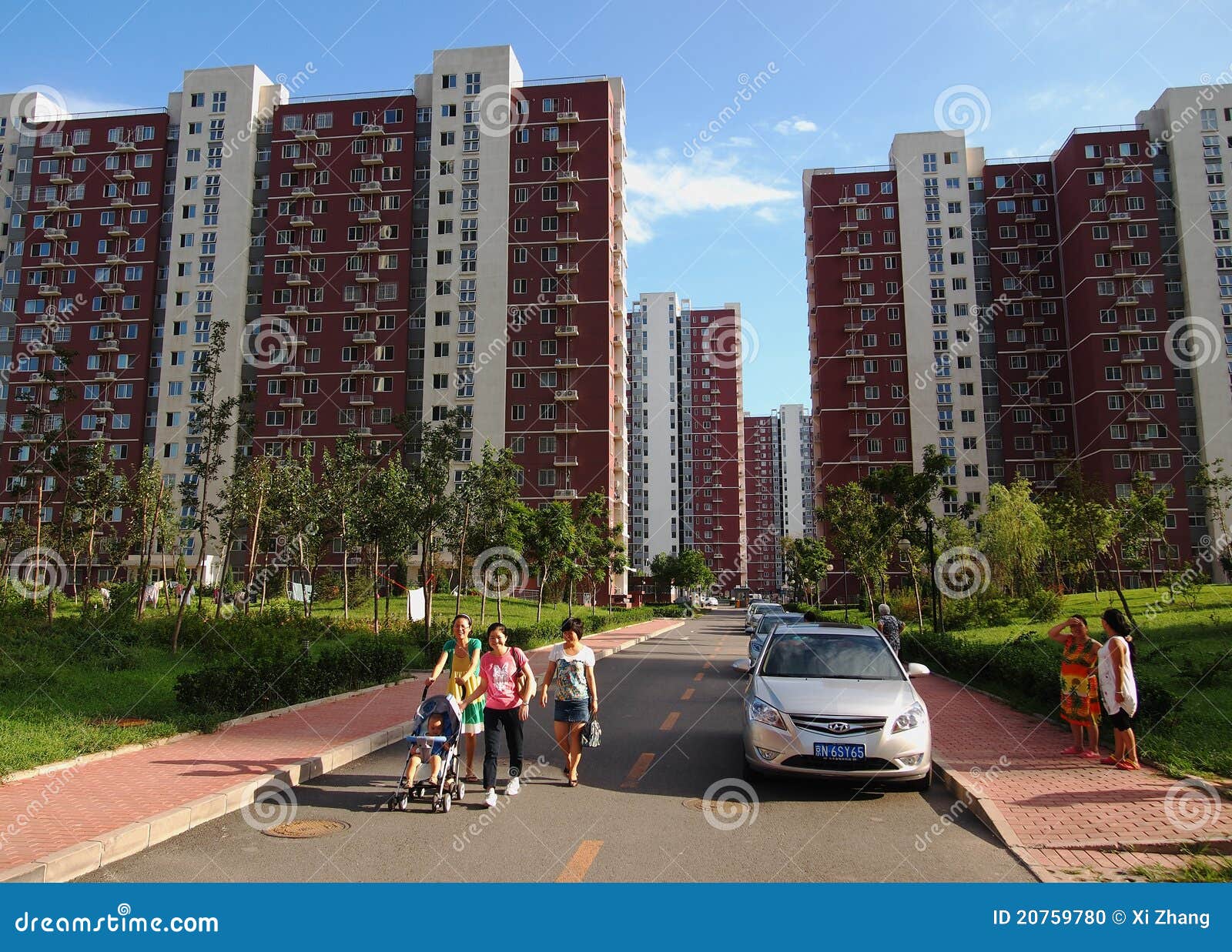 People,Apartment Building,Beijing,China Editorial Image - Image of real ...