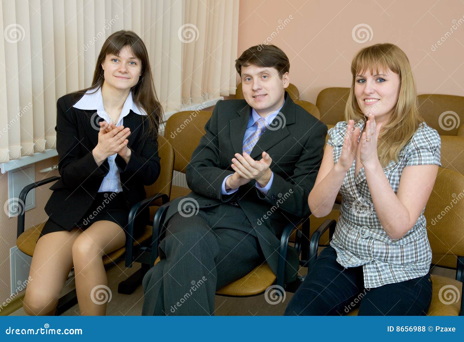People applaud stock photo. Image of shirt, business, human - 8656988