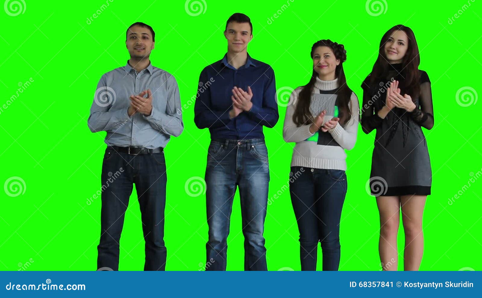 People applaud you Chroma stock video. Video of ovation - 68357841
