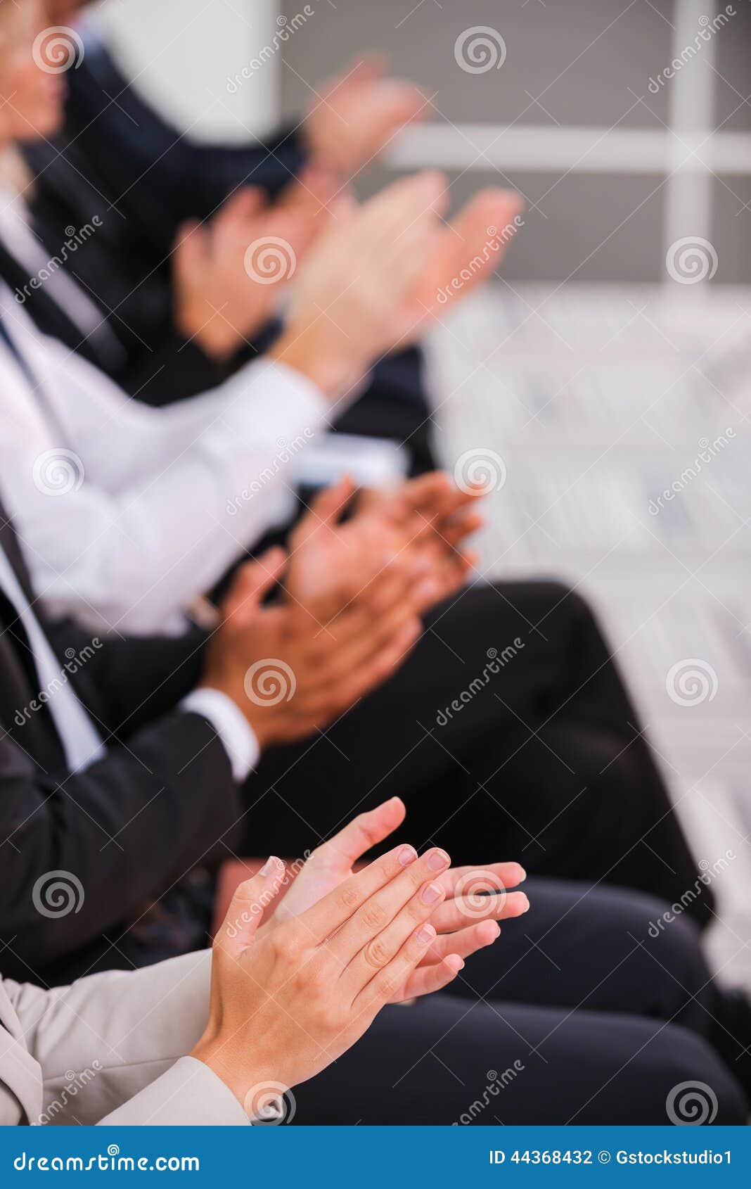 People applauding. stock photo. Image of people, indoors - 44368432