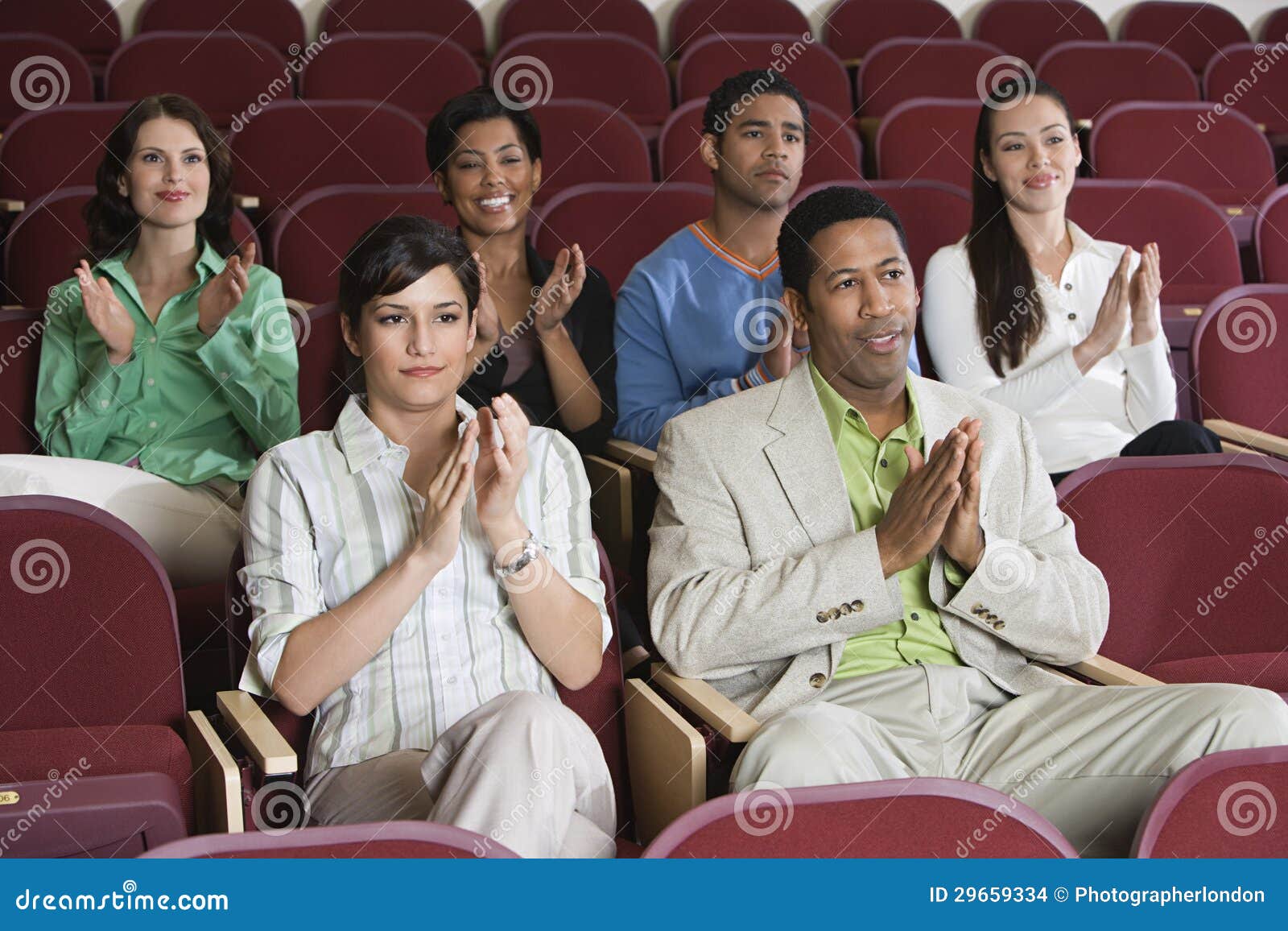 People Applauding at a Performance Stock Photo - Image of asian ...