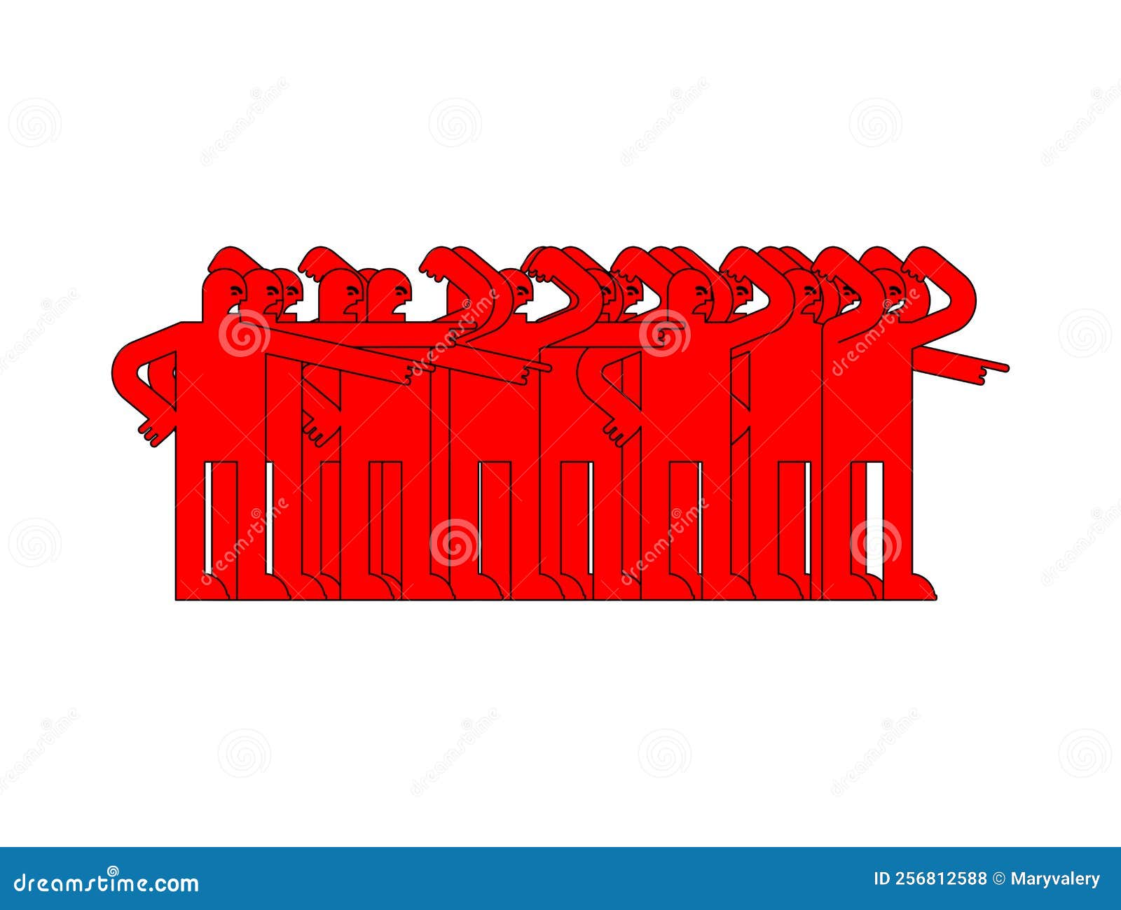 People are Arguing. Scold People. Human Conflict Stock Vector ...