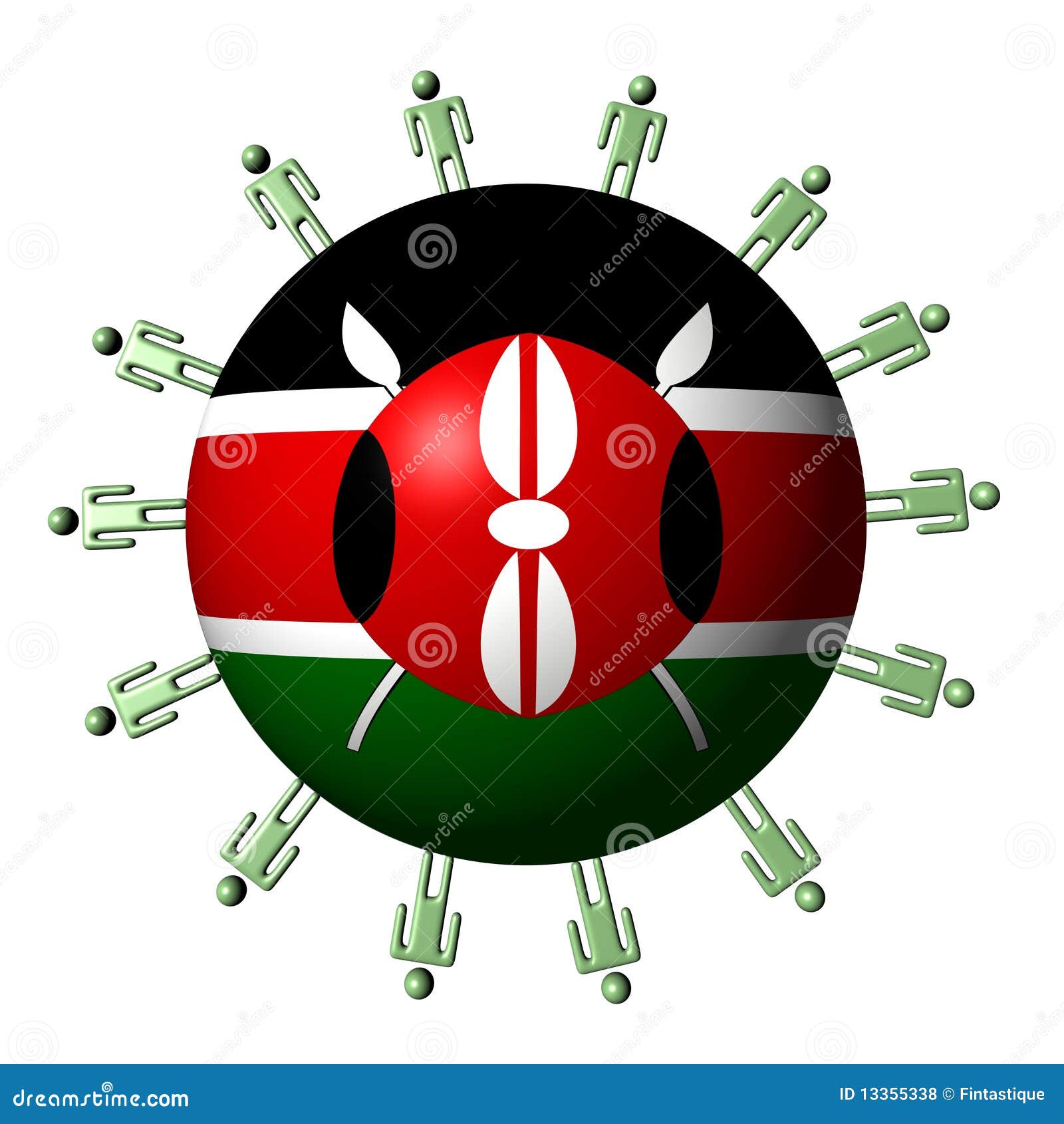 Kenyan Flag Colors Vector Splash Design Royalty-Free Stock Image ...