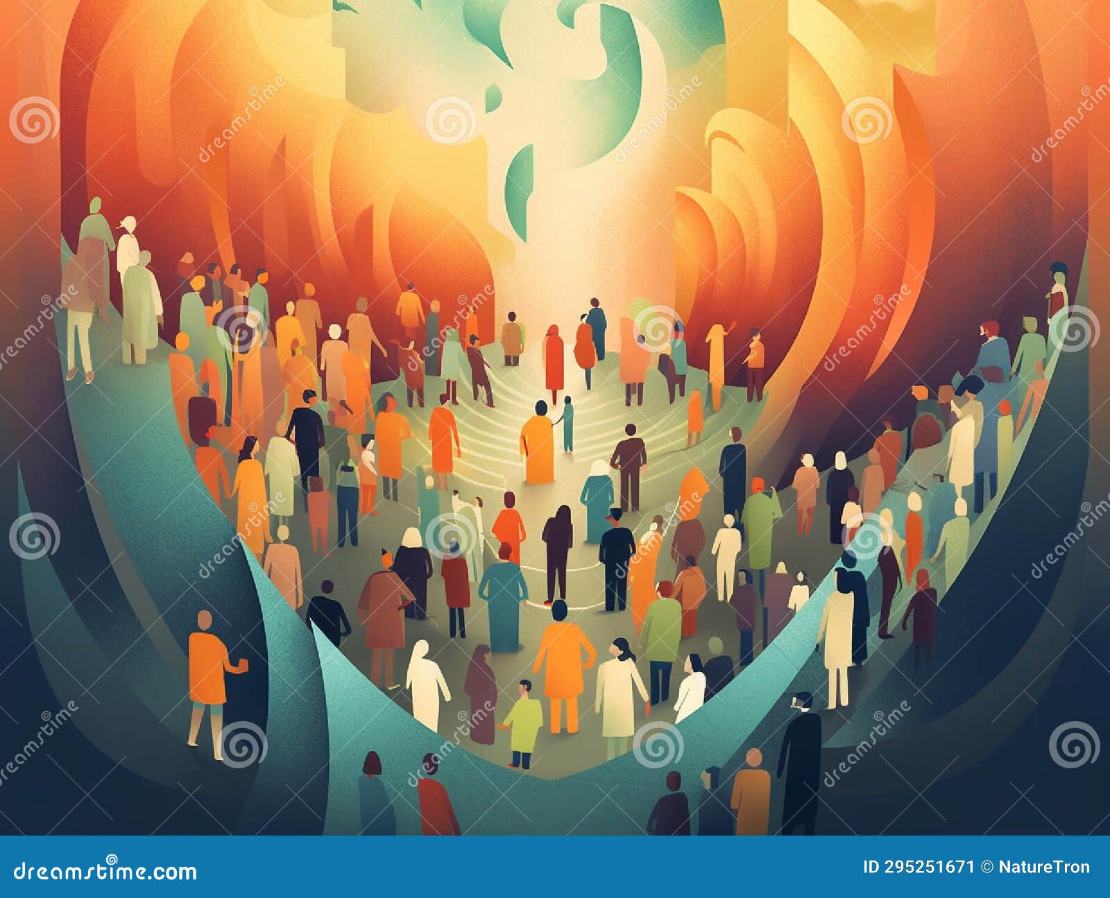 People Around the Map People Around the World Background Stock ...