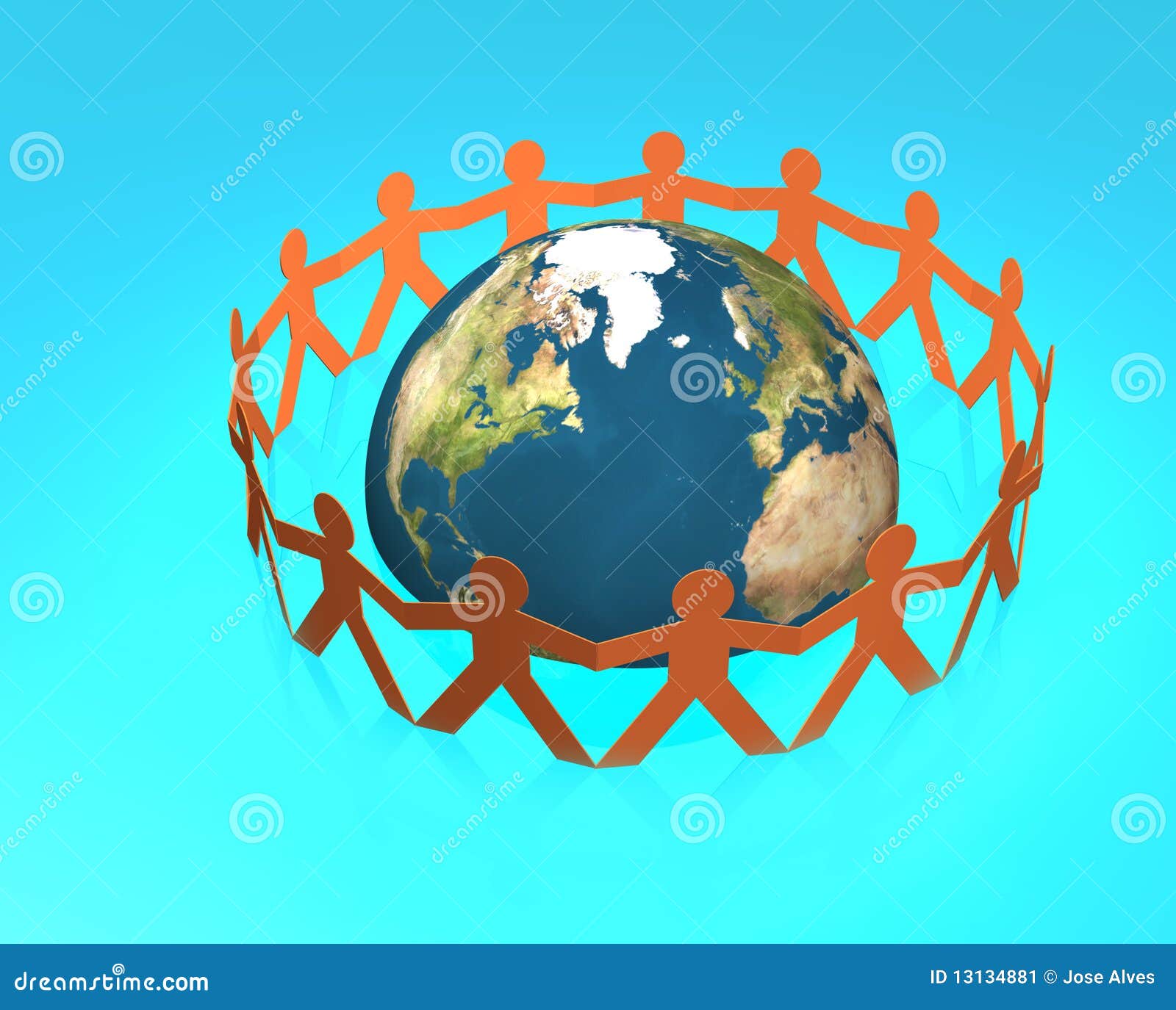 People around the world stock illustration. Illustration of circle ...