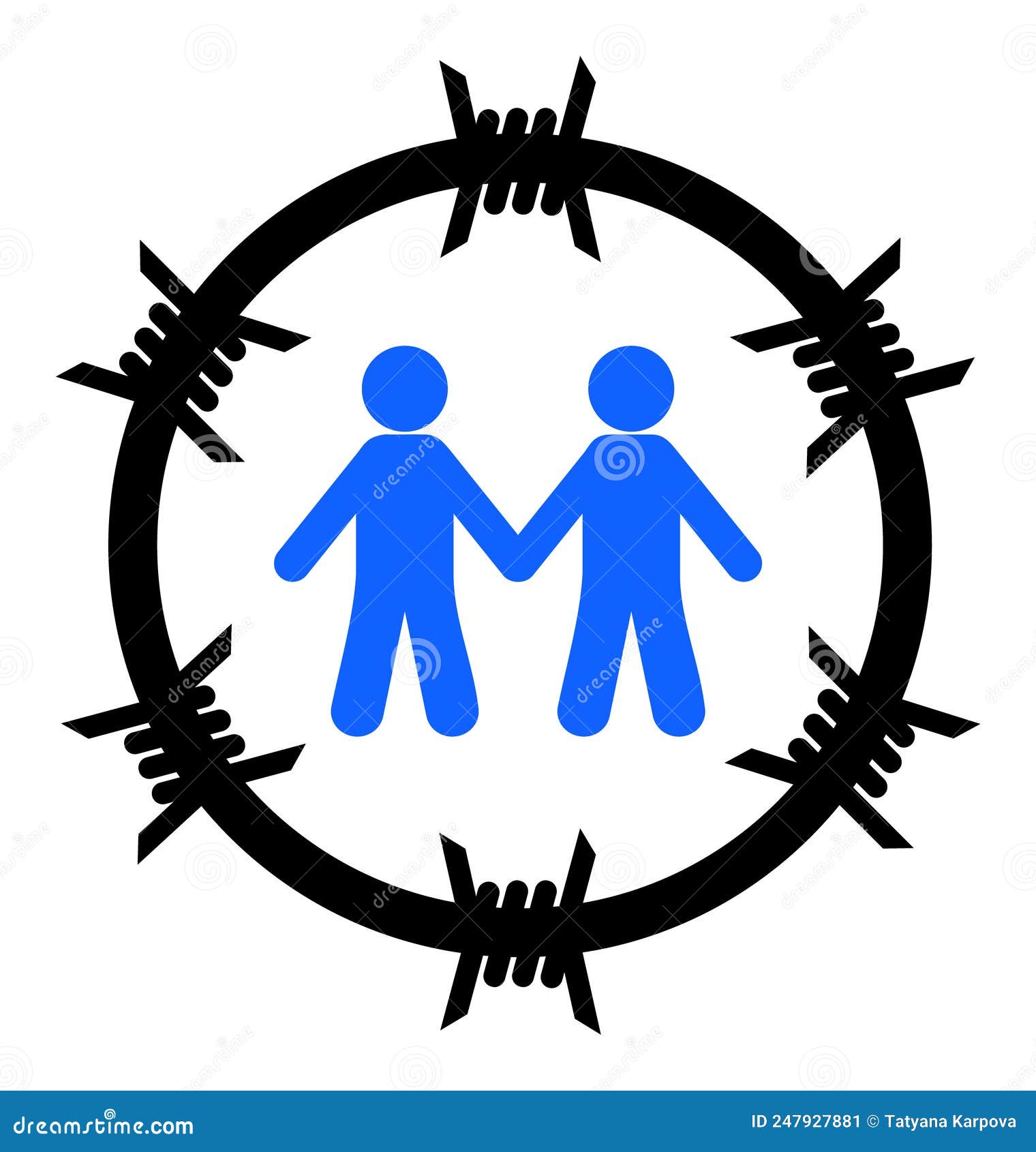 People Arrest Vector Icon Flat Illustration Stock Illustration ...