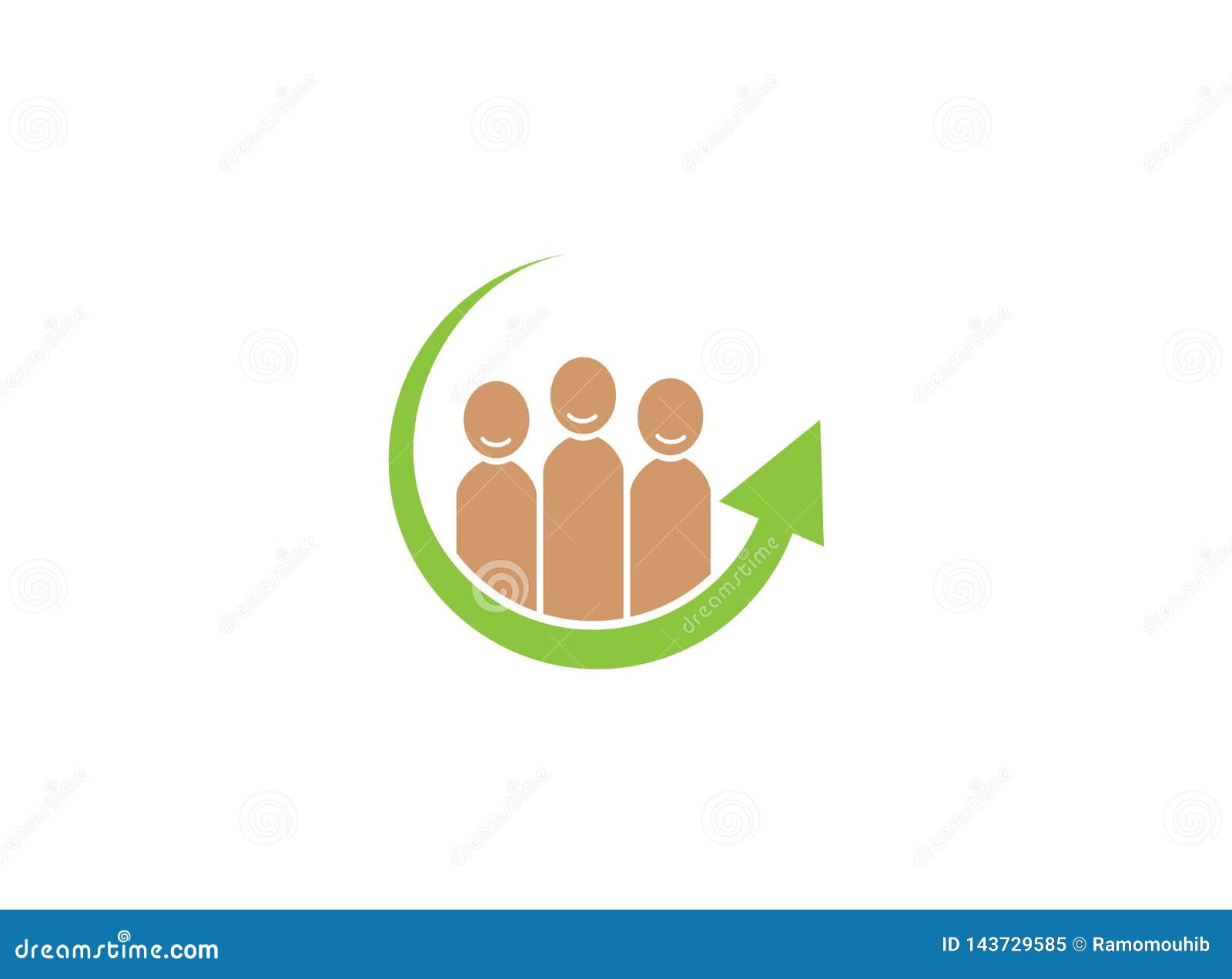 People with an Arrow a Social Symbol for Logo Design Stock Vector ...