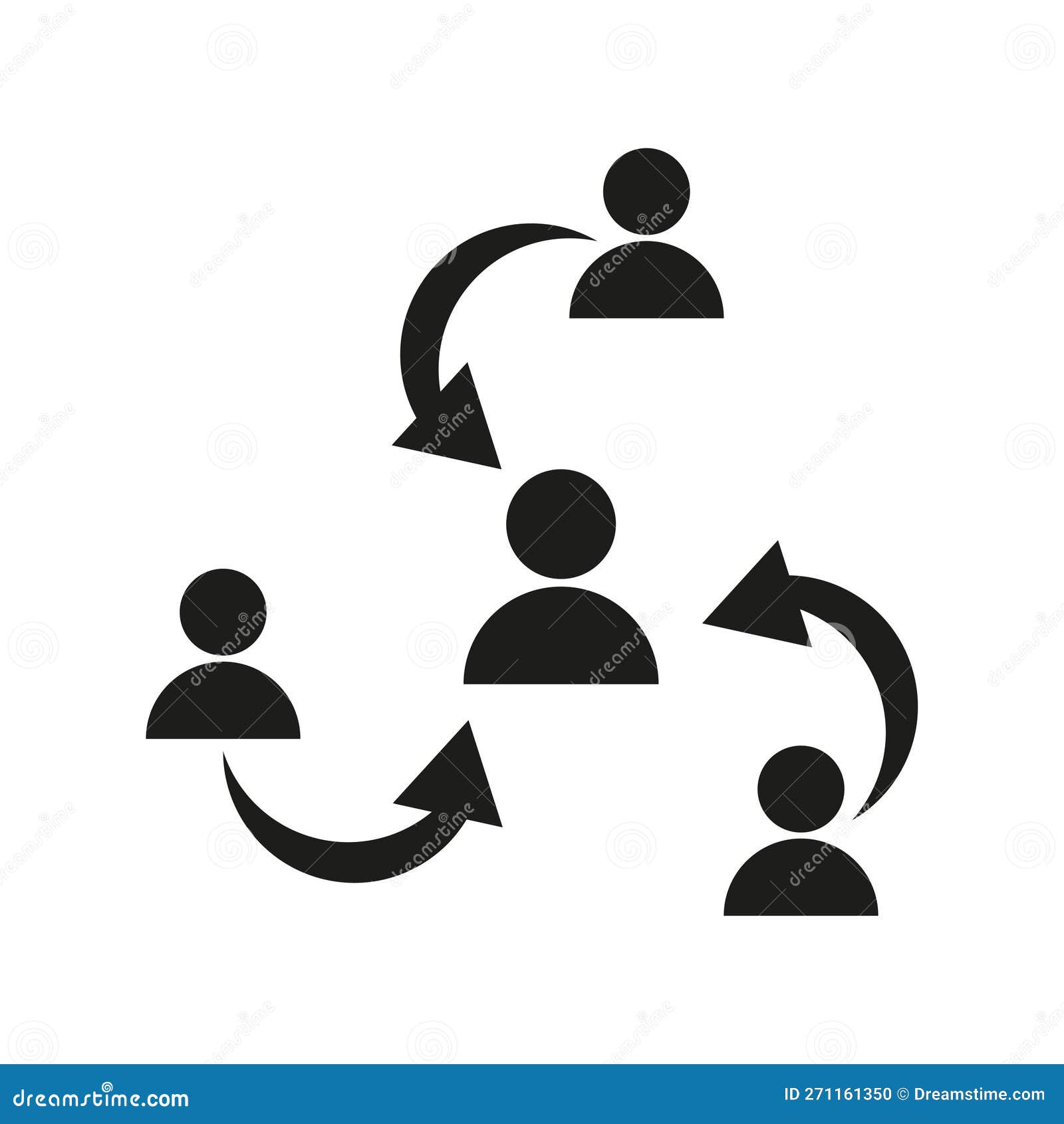 People Arrows Icons. Vector Illustration Stock Vector - Illustration of ...