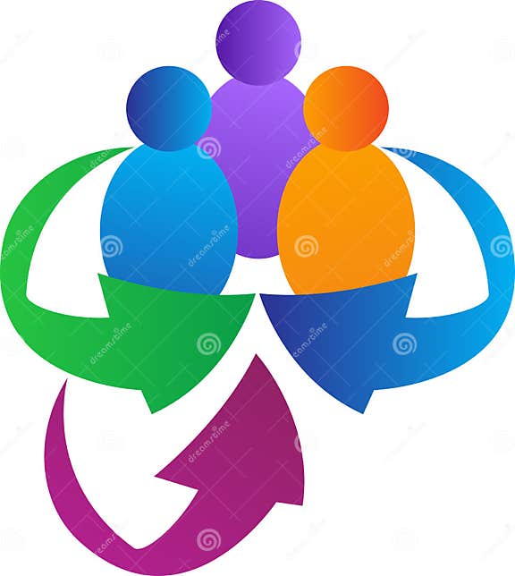 People with arrows stock vector. Illustration of concept - 32415459