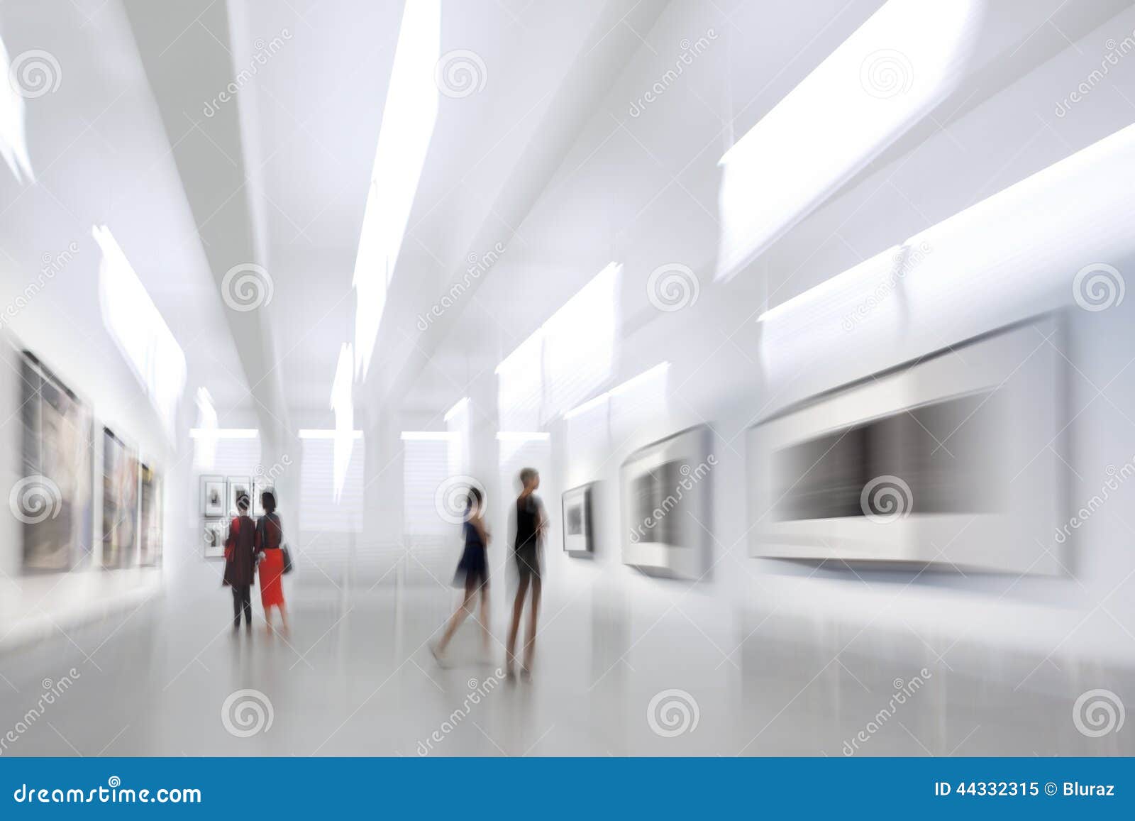 People in the Art Gallery Center Stock Image - Image of creativity ...