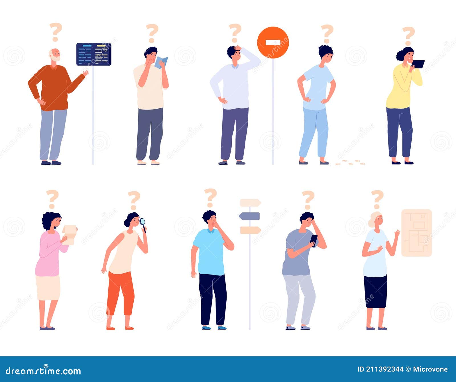 People Ask. Businessman Asking Question, Interrogative Mark or ...